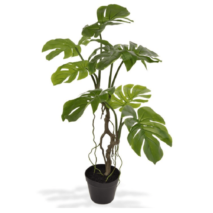 Monstera artificiala cu liane in ghiveci h70cm - ARTFLORA | Plante ...